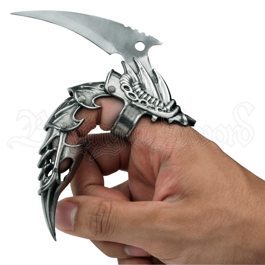 Silver Bladed Finger Armor - MC-MC-1026 by Medieval Swords, Functional ...