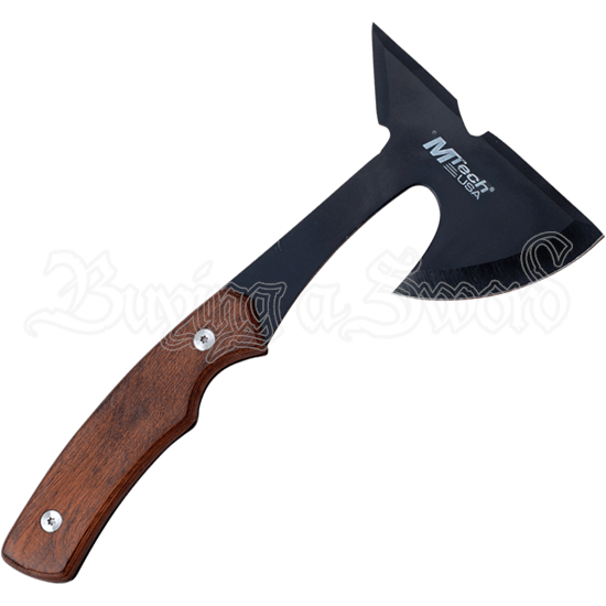 Wood Grip Hand Hatchet - MC-MT-600PK by Medieval Swords, Functional ...