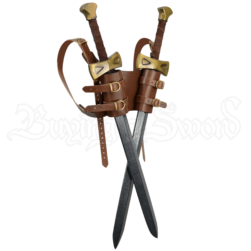 Dual LARP Sword Back Harness - DK1055 by Medieval Swords, Functional ...