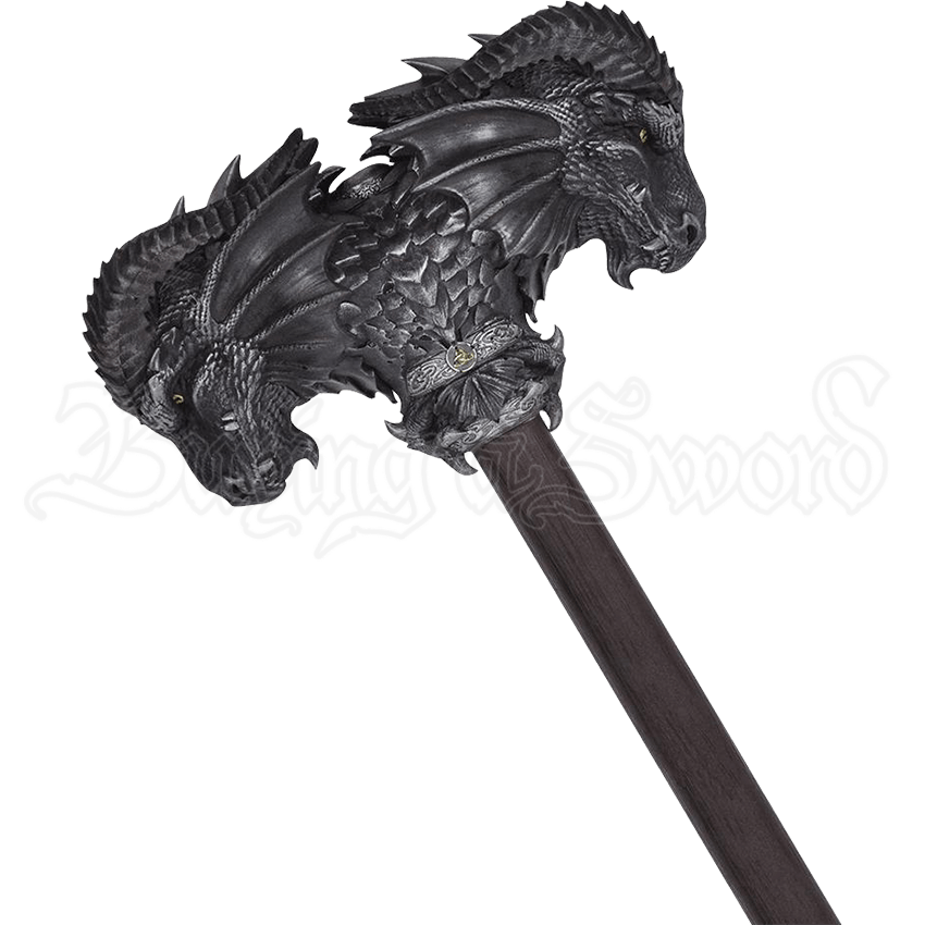 Black Calfera Two-Handed LARP Hammer - CL-283 by Medieval Swords ...