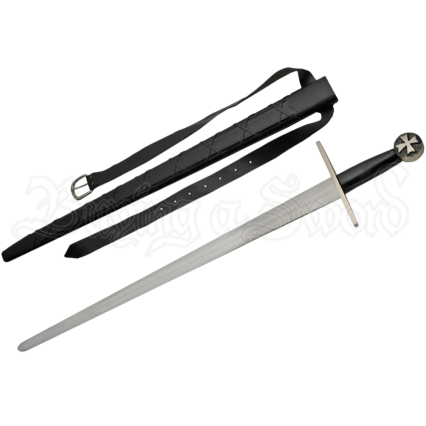 Templar Cross Sword with Scabbard Belt - ZS-910972 by Medieval Swords ...