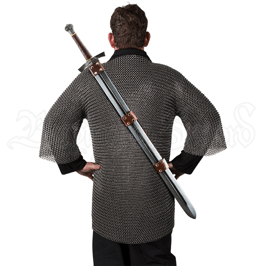 Medieval Back Baldric - Brown - HW-700800 by Medieval Swords ...