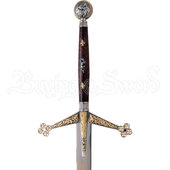 Silver And Gold Claymore - 501459 by Medieval Swords, Functional Swords ...