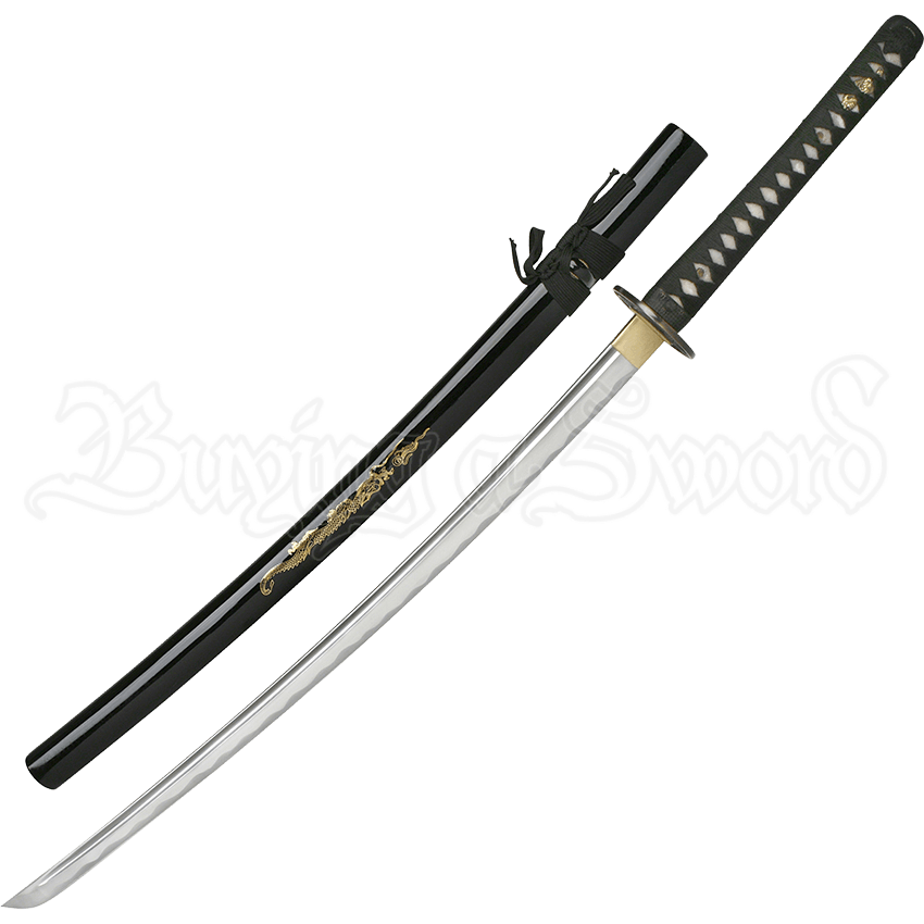 Dragon Golden Flame Katana - MC-MAZ-023D by Medieval Swords, Functional ...