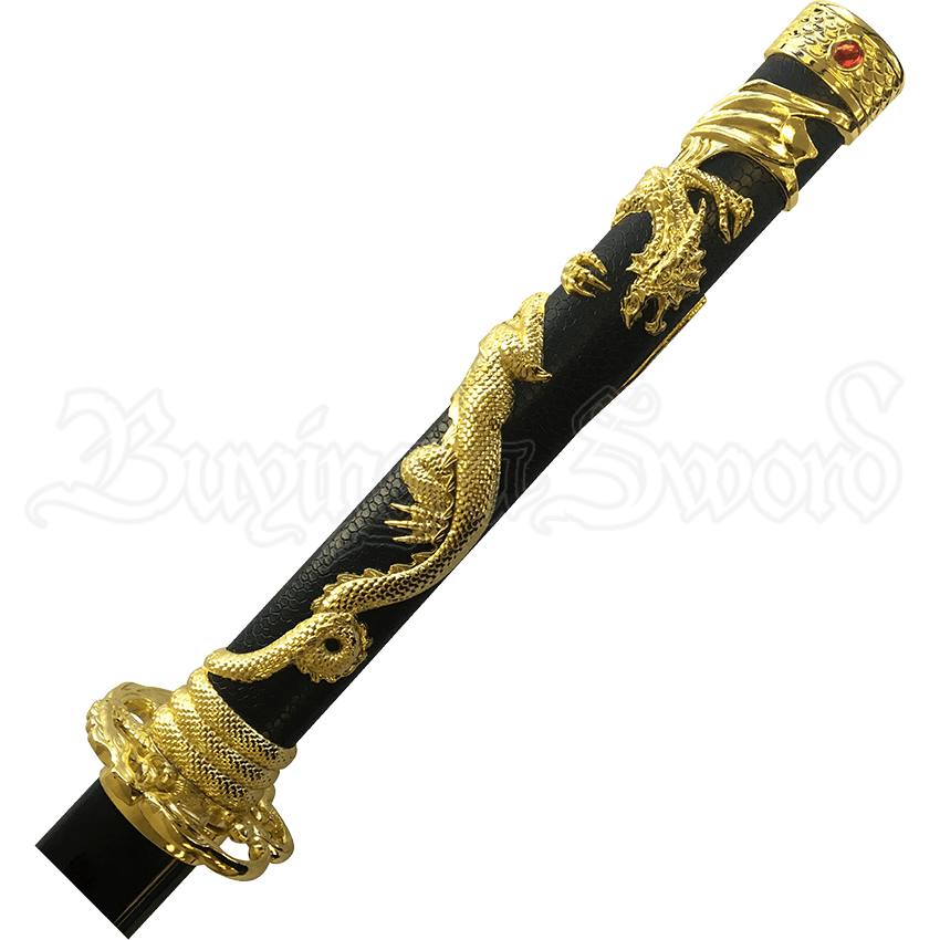 Dragon in Flight Katana - MC-TR-039BGD by Medieval Swords, Functional ...