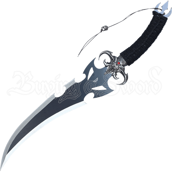 Horned Demon Fantasy Scimitar - NP-HWT41BK by Medieval Swords ...