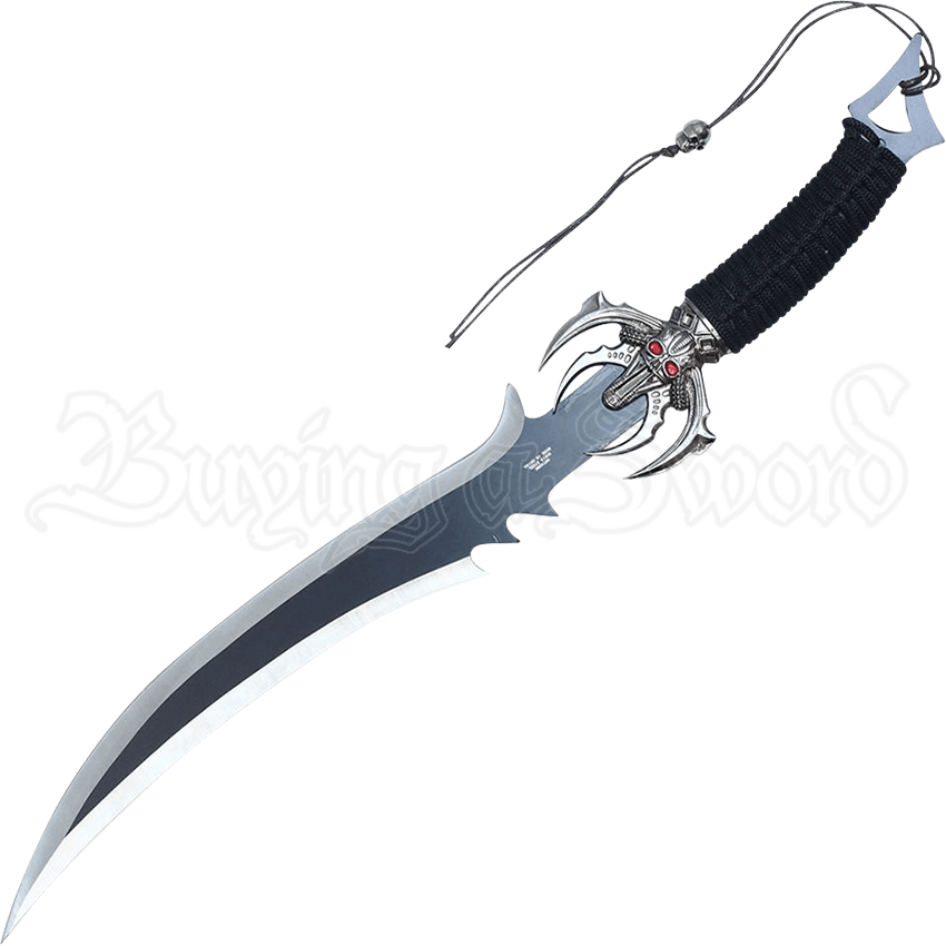 Double Crescent Demon Sword - NP-HWT42BK by Medieval Swords, Functional ...