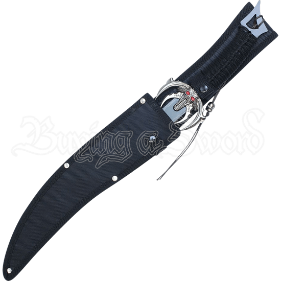 Double Crescent Demon Sword - NP-HWT42BK by Medieval Swords, Functional ...
