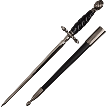 Black Renaissance Dagger - ZS-203105-BK by Medieval Swords, Functional ...