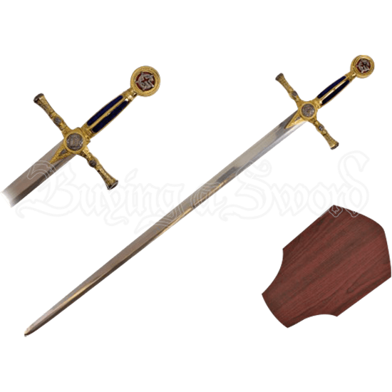 Blue Masonic Short Sword - NP-K-4915-S-BL-G by Medieval Swords ...