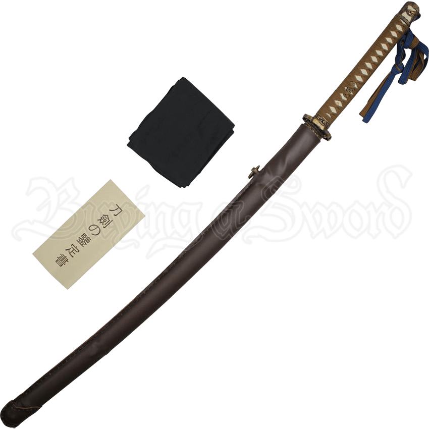 Brown Hilt Flower Tsuba Katana - NP-F-923 by Medieval Swords ...