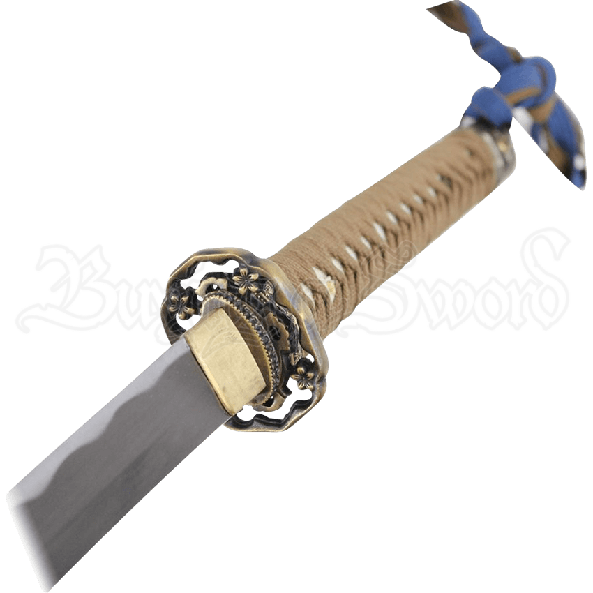 Brown Hilt Flower Tsuba Katana - NP-F-923 by Medieval Swords ...