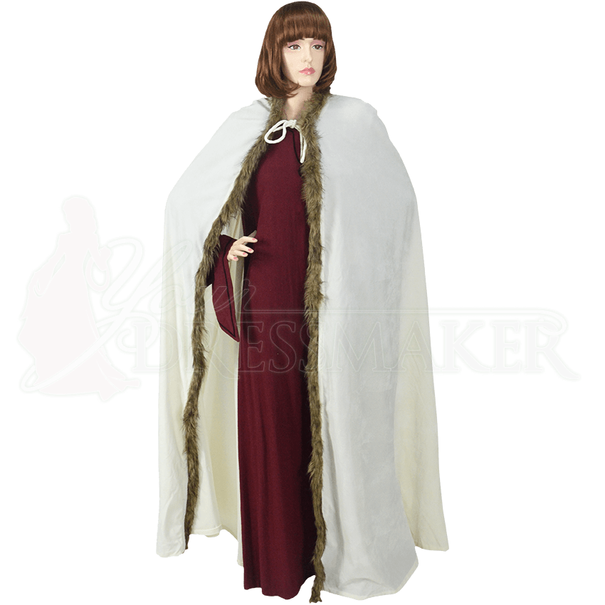 Fur Trimmed Cloak - MCI-312 by Medieval and Renaissance Clothing ...