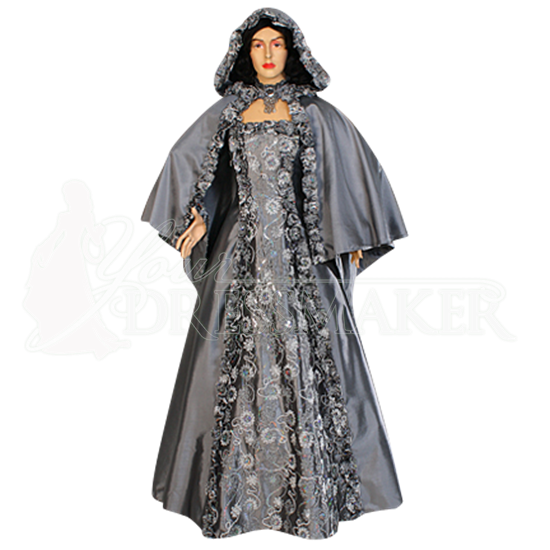 Womens Hooded Renaissance Shoulder Cape - MCI-353 by Medieval and ...