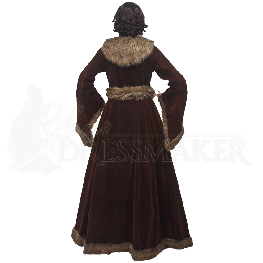 Womens Medieval Fur Trimmed Coat - MCI-415 by Medieval and Renaissance ...