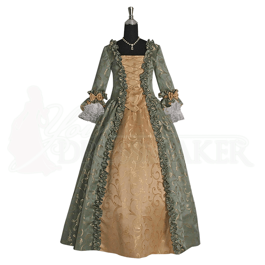 Baroque Renaissance Gown - Custom - MCI-104-C by Medieval and ...