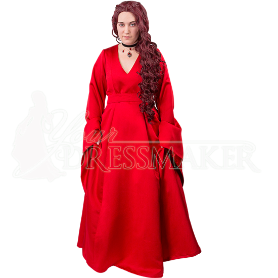 Red Priestess Dress - MCI-663 by Medieval and Renaissance Clothing ...