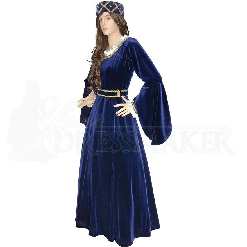 Royal Velvet Drape Sleeve Gown - MCI-491 by Medieval and Renaissance ...