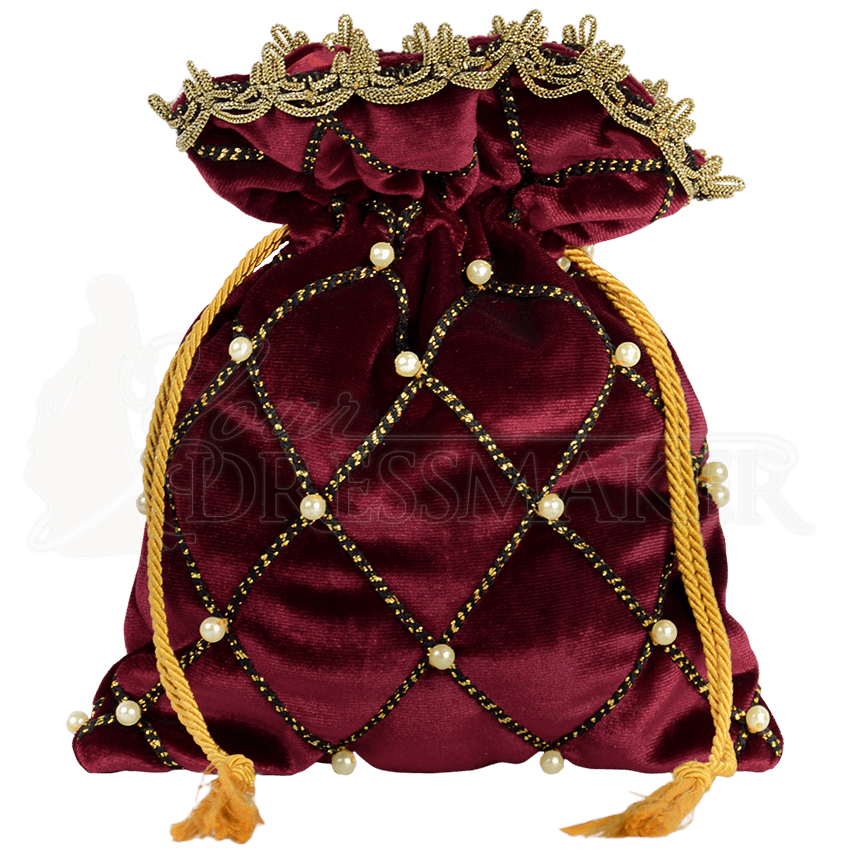 Noble Velvet Renaissance Pouch - MCI-556 by Medieval and Renaissance ...