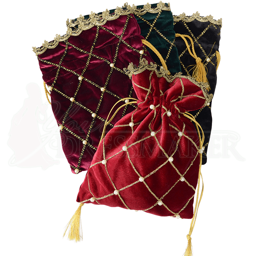 Noble Velvet Renaissance Pouch - MCI-556 by Medieval and Renaissance ...