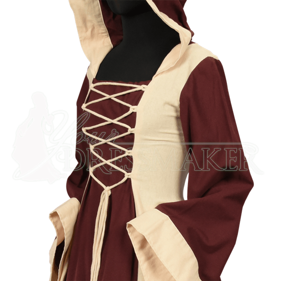 Ladies Hooded Medieval Dress - MCI-564 by Medieval and Renaissance ...