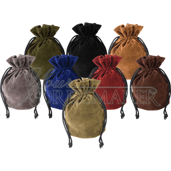 Soft Suede Drawstring Pouch - MCI-587 by Medieval and Renaissance ...