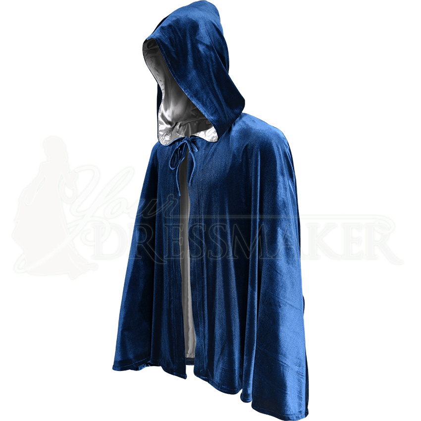 Short Velvet Cloak with Hood - MCI-611 by Medieval and Renaissance ...