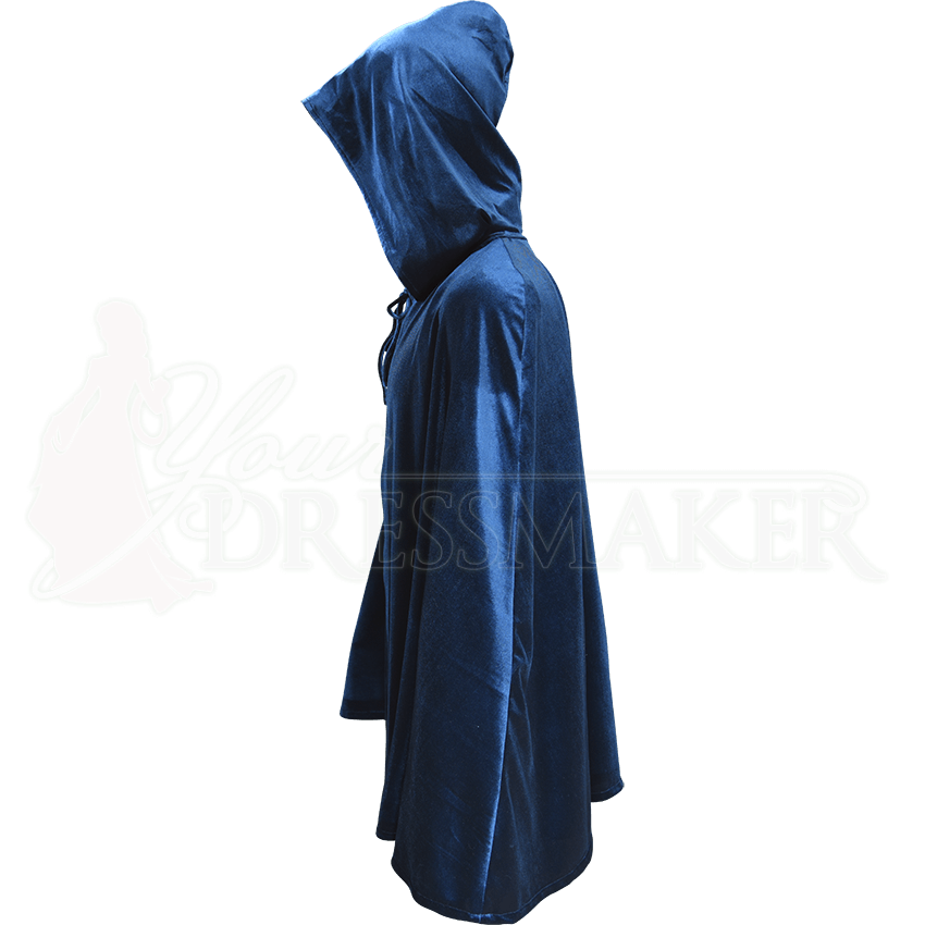 Short Velvet Cloak with Hood - MCI-611 by Medieval and Renaissance ...