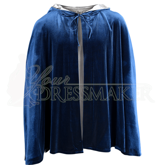Short Velvet Cloak with Hood - MCI-611 by Medieval and Renaissance ...