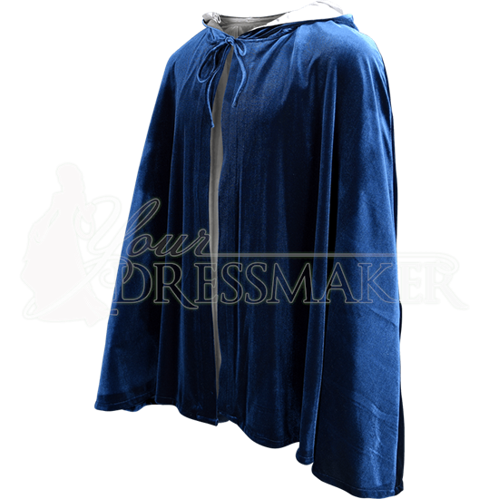 Short Velvet Cloak with Hood - MCI-611 by Medieval and Renaissance ...