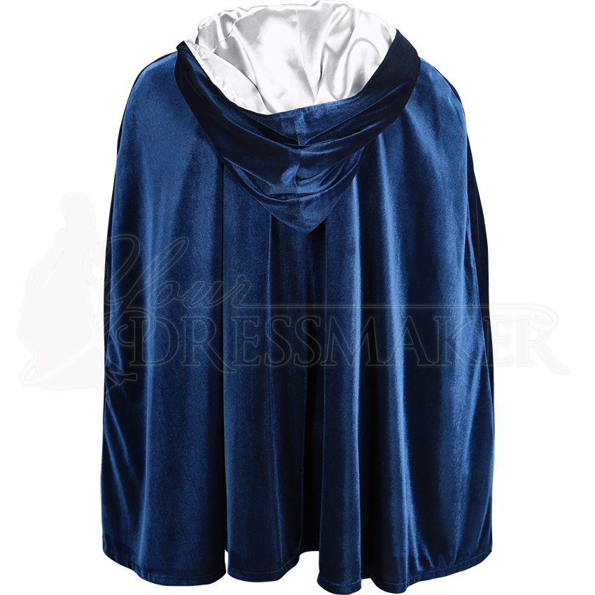 Short Velvet Cloak with Hood - MCI-611 by Medieval and Renaissance ...