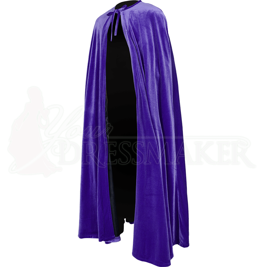 Long Velvet Cloak - MCI-614 by Medieval and Renaissance Clothing ...