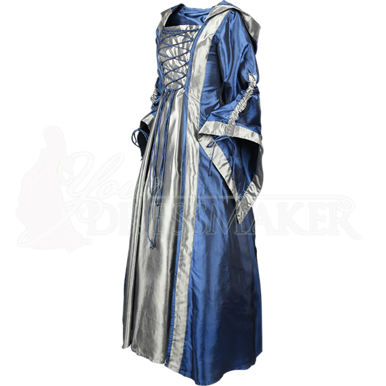 Hooded Renaissance Sorceress Dress - Royal Blue - MCI-616-Blue by ...