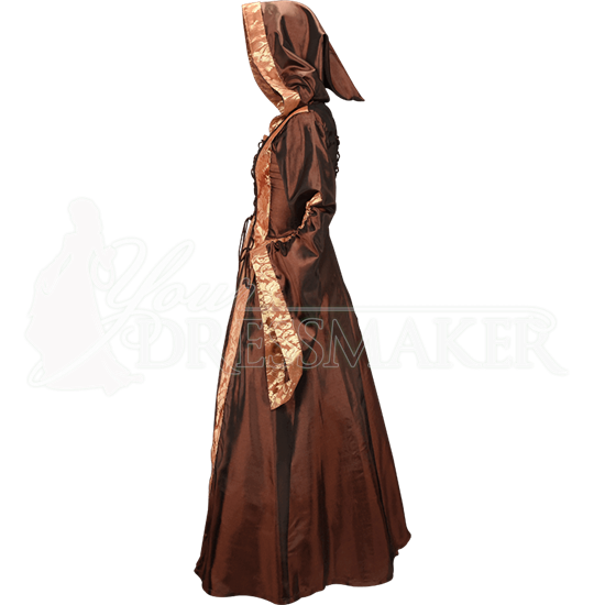 Alluring Damsel Dress with Hood - Copper - MCI-625 by Medieval and ...