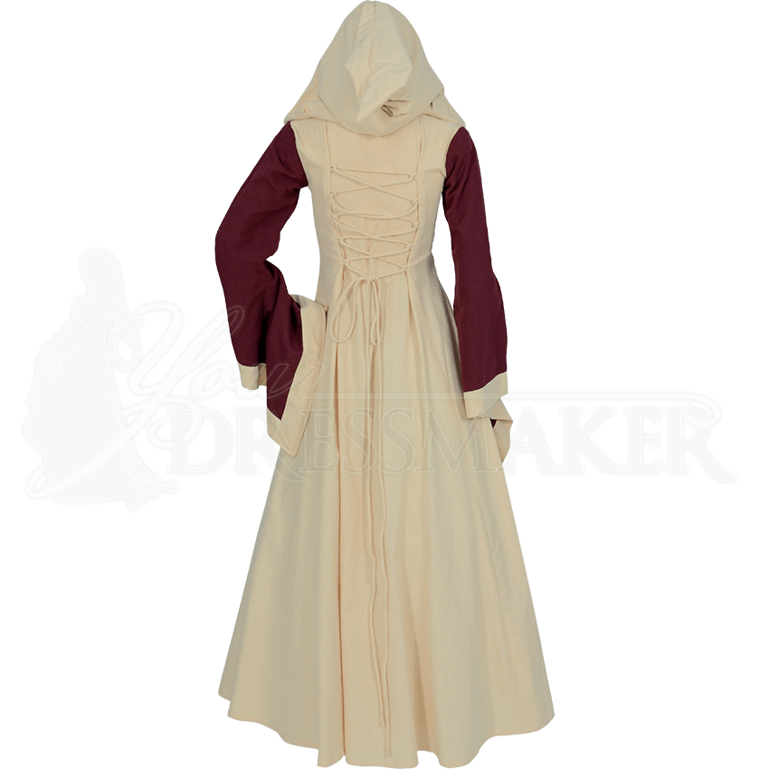Hooded Medieval Maiden Dress - MCI-627 by Medieval and Renaissance ...