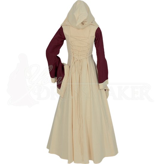 Hooded Medieval Maiden Dress - MCI-627 by Medieval and Renaissance ...