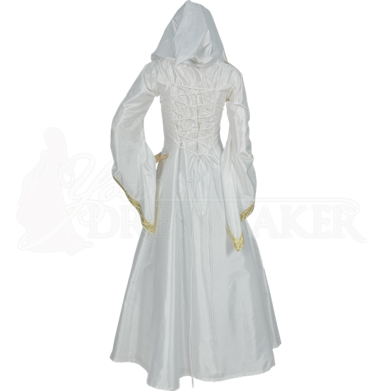 Hooded Medieval Wedding Dress - MCI-628-H by Medieval and Renaissance ...