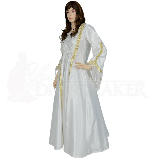 Hooded Medieval Wedding Dress - MCI-628-H by Medieval and Renaissance ...