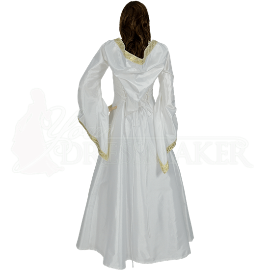 Hooded Medieval Wedding Dress - MCI-628-H by Medieval and Renaissance ...