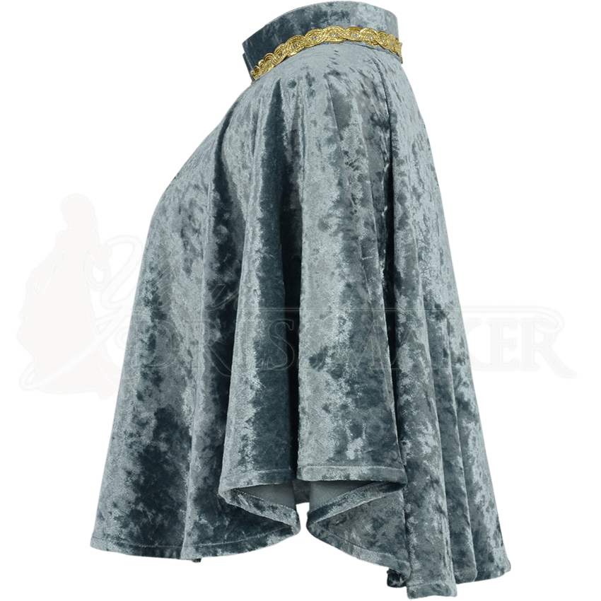 Womens Crushed Velvet Short Cloak - MCI-640 by Medieval and Renaissance ...