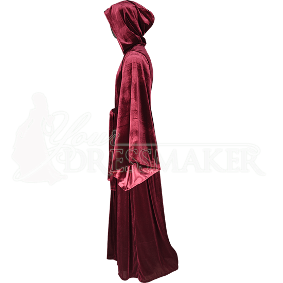 Hooded Velvet Robe - MCI-612 by Medieval and Renaissance Clothing ...