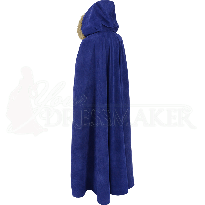 Fur Trimmed Cloak with Hood - MCI-313 by Medieval and Renaissance ...