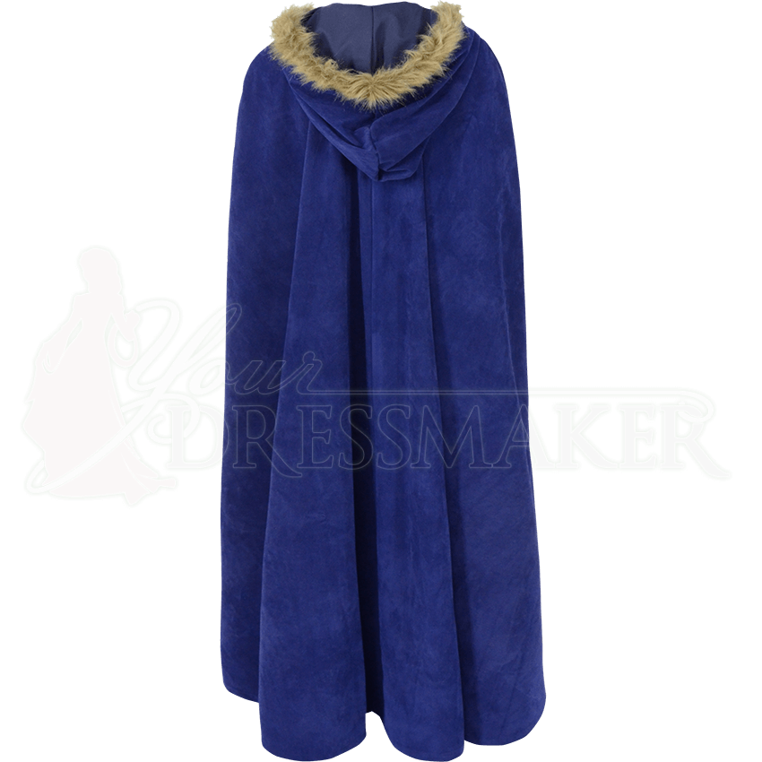 Fur Trimmed Cloak with Hood - MCI-313 by Medieval and Renaissance ...