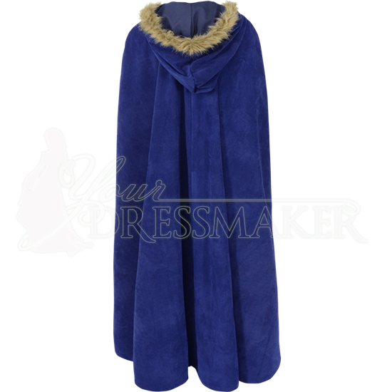 Fur Trimmed Cloak with Hood - MCI-313 by Medieval and Renaissance ...
