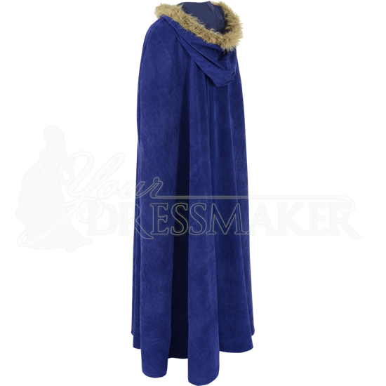 Fur Trimmed Cloak with Hood - MCI-313 by Medieval and Renaissance ...