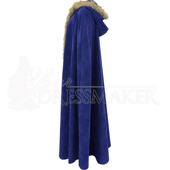 Fur Trimmed Cloak with Hood - MCI-313 by Medieval and Renaissance ...