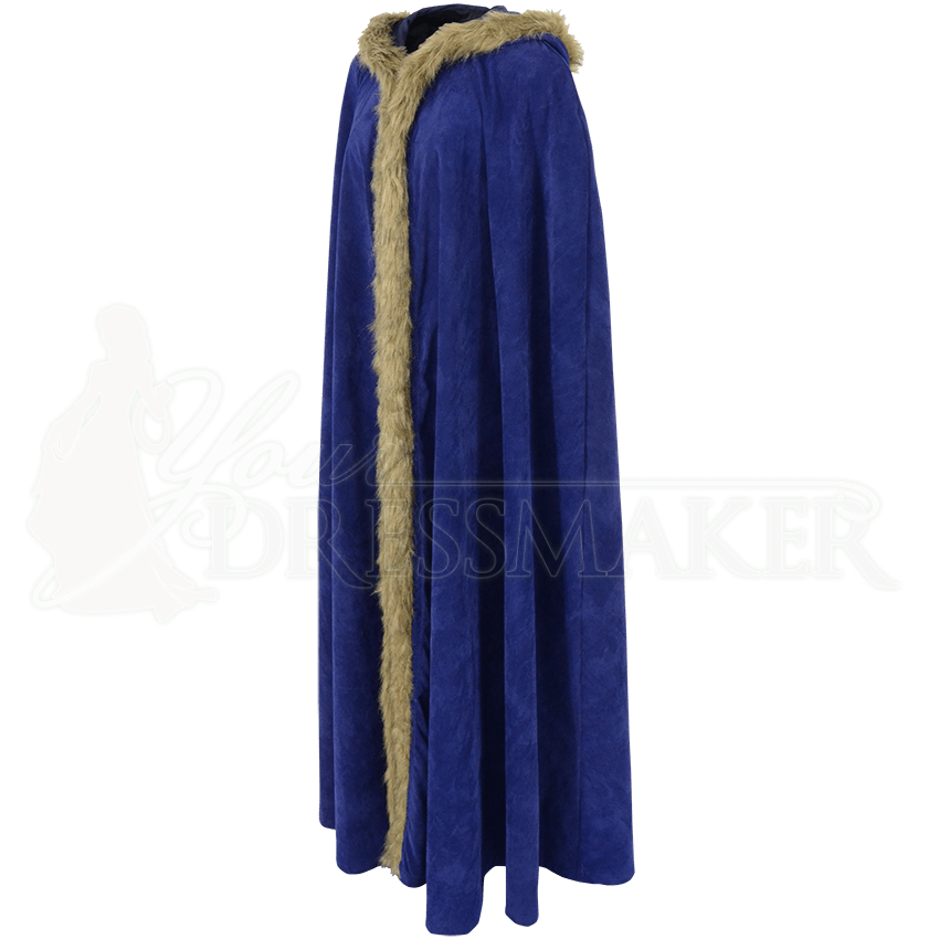 Fur Trimmed Cloak with Hood - MCI-313 by Medieval and Renaissance ...