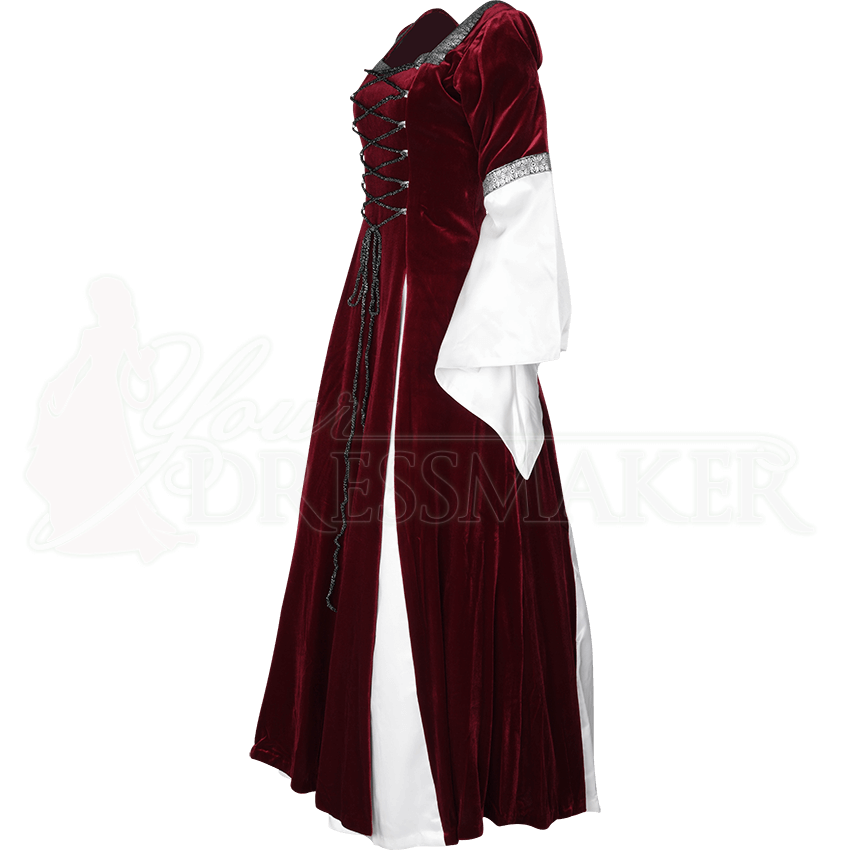 Burgundy Fair Maidens Gown - MCI-128 by Medieval and Renaissance ...